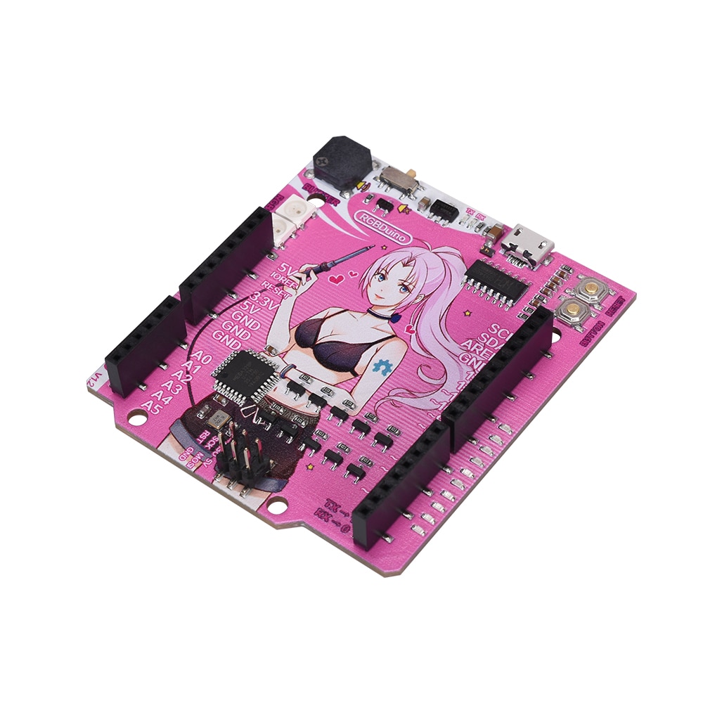 Rgbduino Uno V12 Jenny Development Board Atmega328p Chip Ch340c Vs Arduino Uno R3 Upgrade For 1502